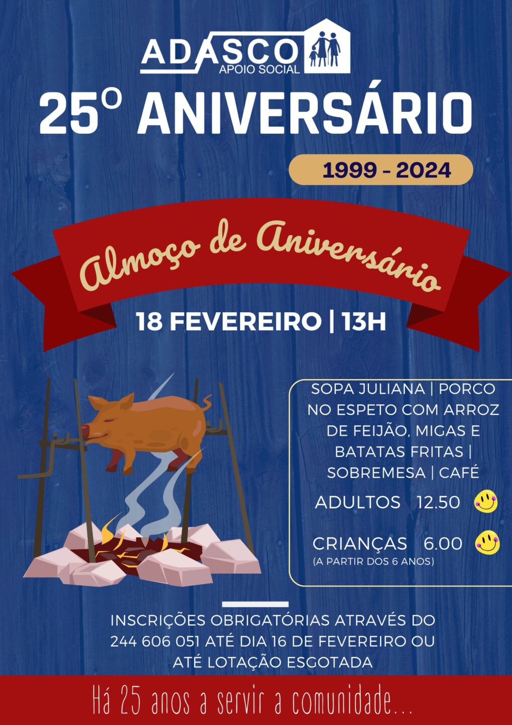 Almoço comemorativo dos 25 Anos da Associação ADASCO – Região de Leiria