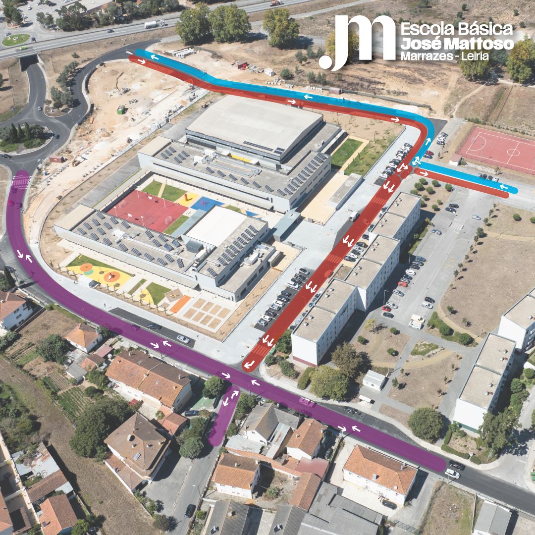 Novas alterações de trânsito junto ao novo centro escolar dos Marrazes ...